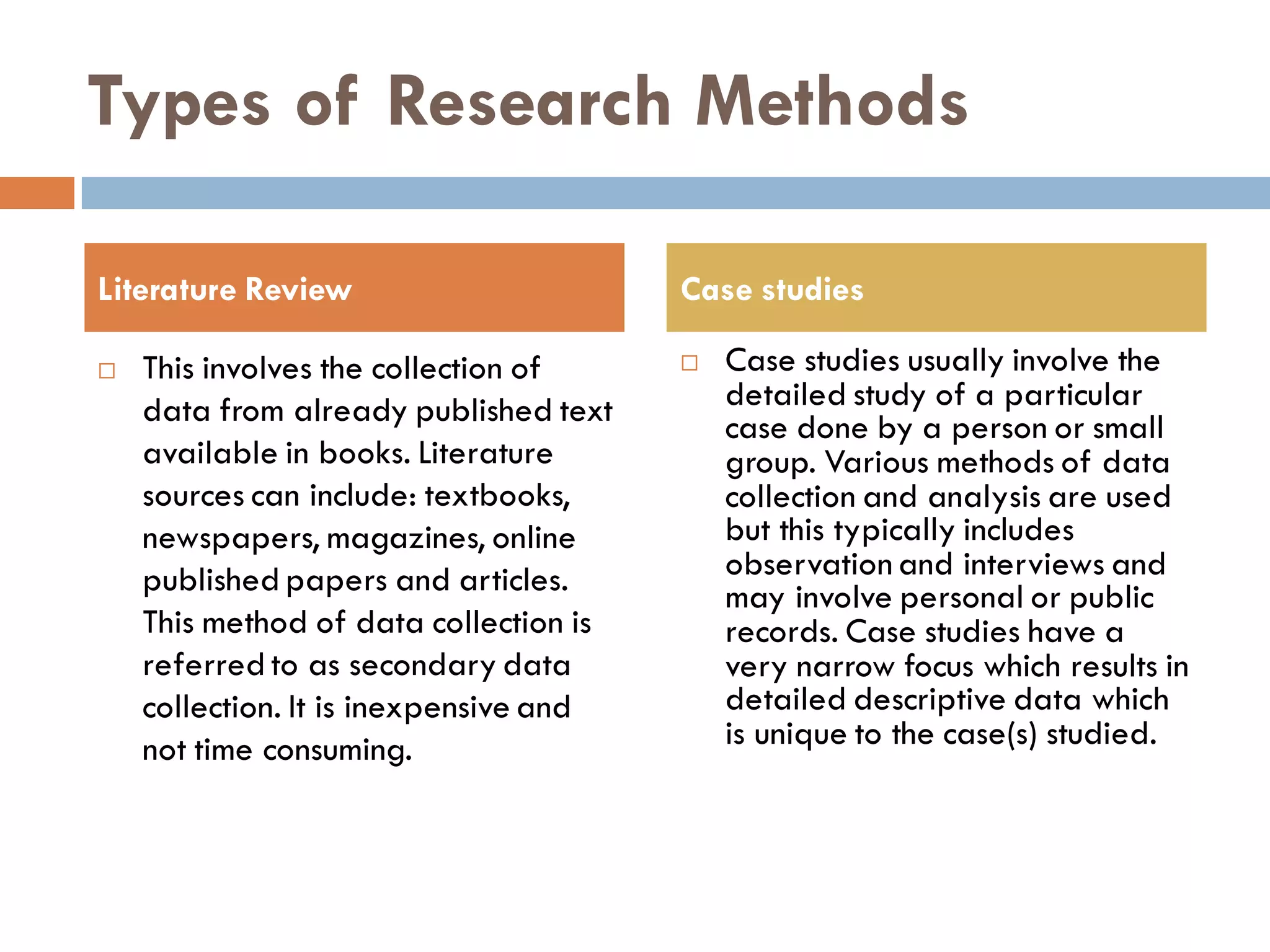Research Methods - Presentation Slides - Research Methodology - By ...