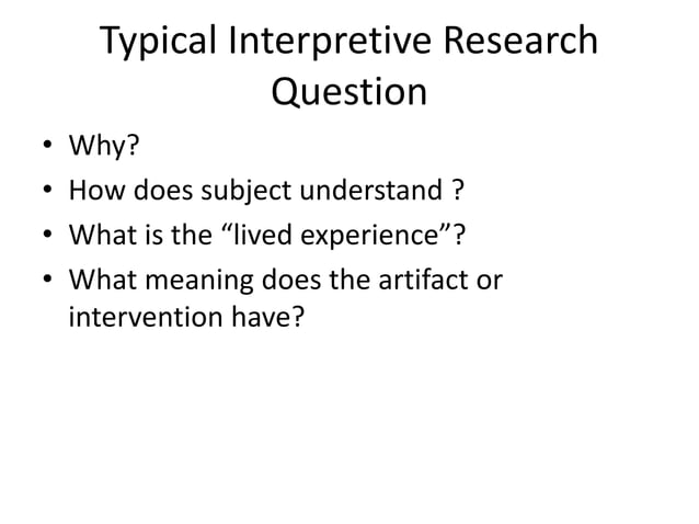 Research Paradigms:Ontology's, Epistemologies & Methods | PPT