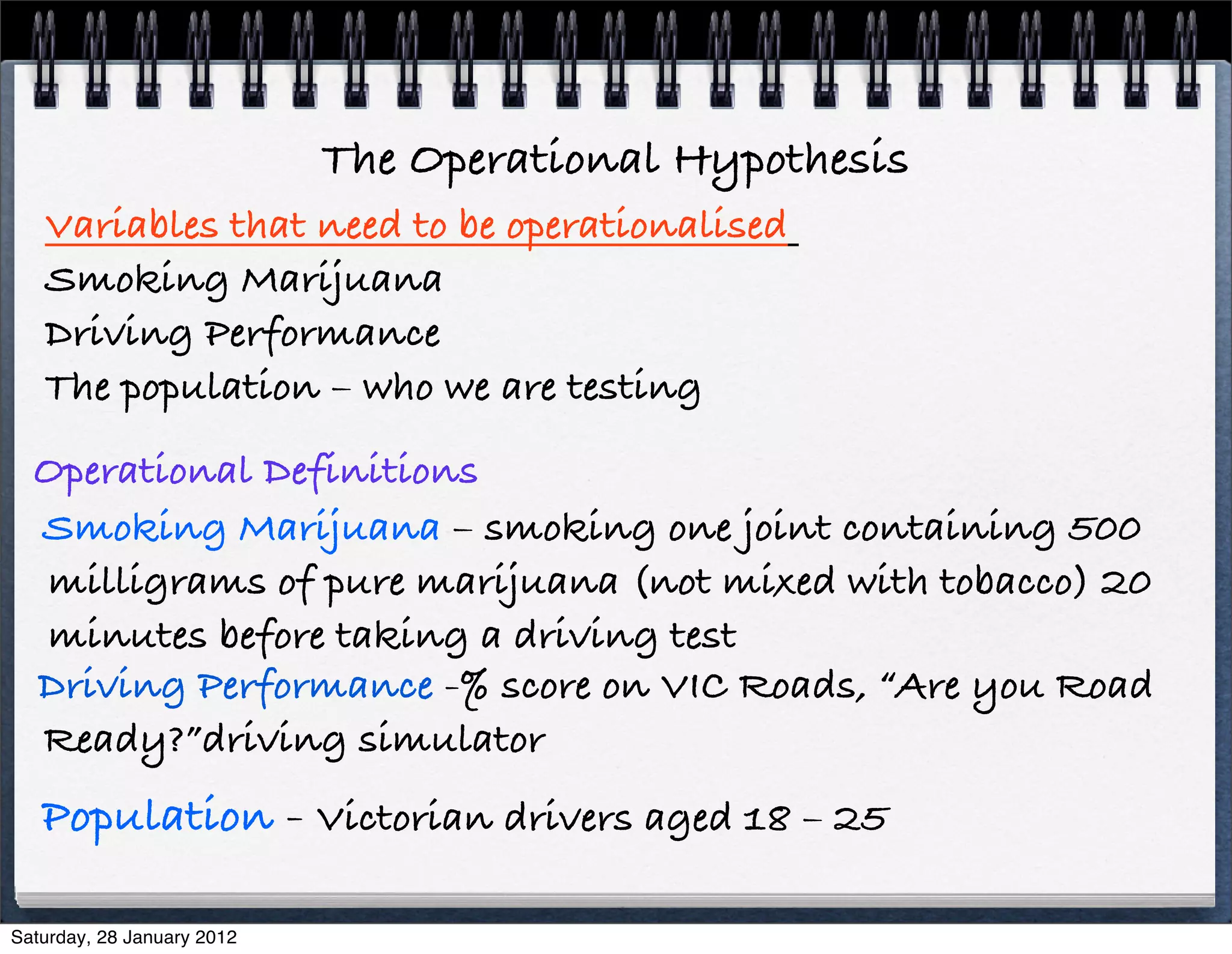 Research methods (variables & hypothesis) | PPT