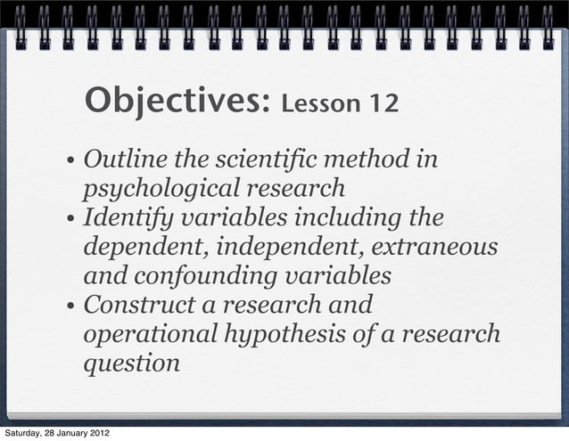 Research Methods Variables And Hypothesis Pdf 4078