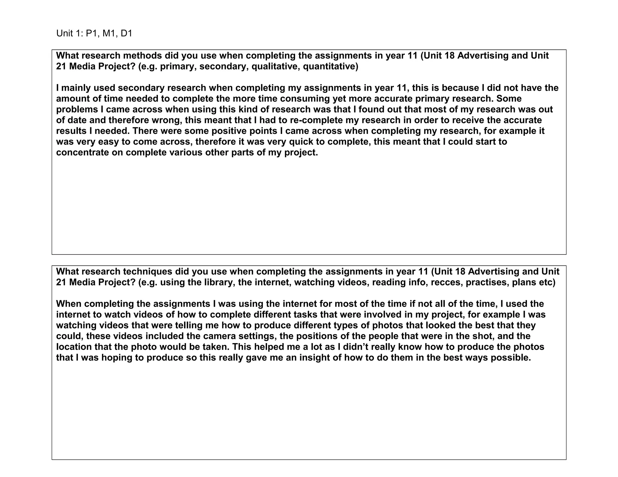 Research methods worksheet (unit 1) | DOC | Television | Entertainment