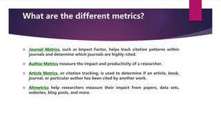 Research Metrics | PPTX