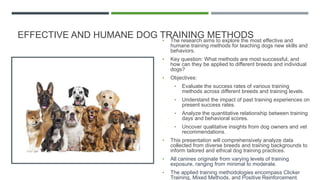 Evaluating Effective and Humane Dog Training Methods | PPT