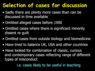 (In)famous cases of research misconduct | PDF