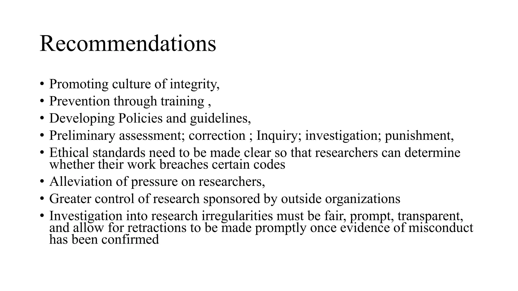 Research misconduct an introduction | PPTX