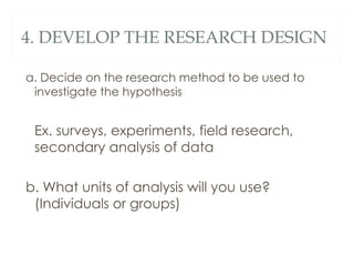 research models and research models in field | PPT