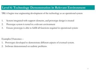 Research Monetization - Evaluating Technology Readiness (TRL) | PPTX