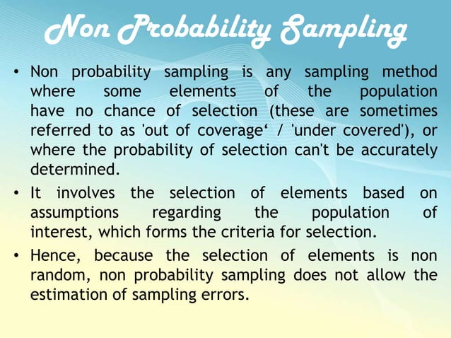 probability sampling | PPT