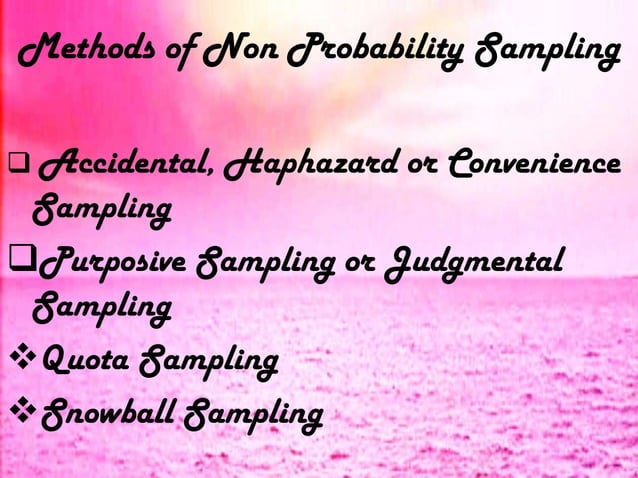 probability sampling | PPT