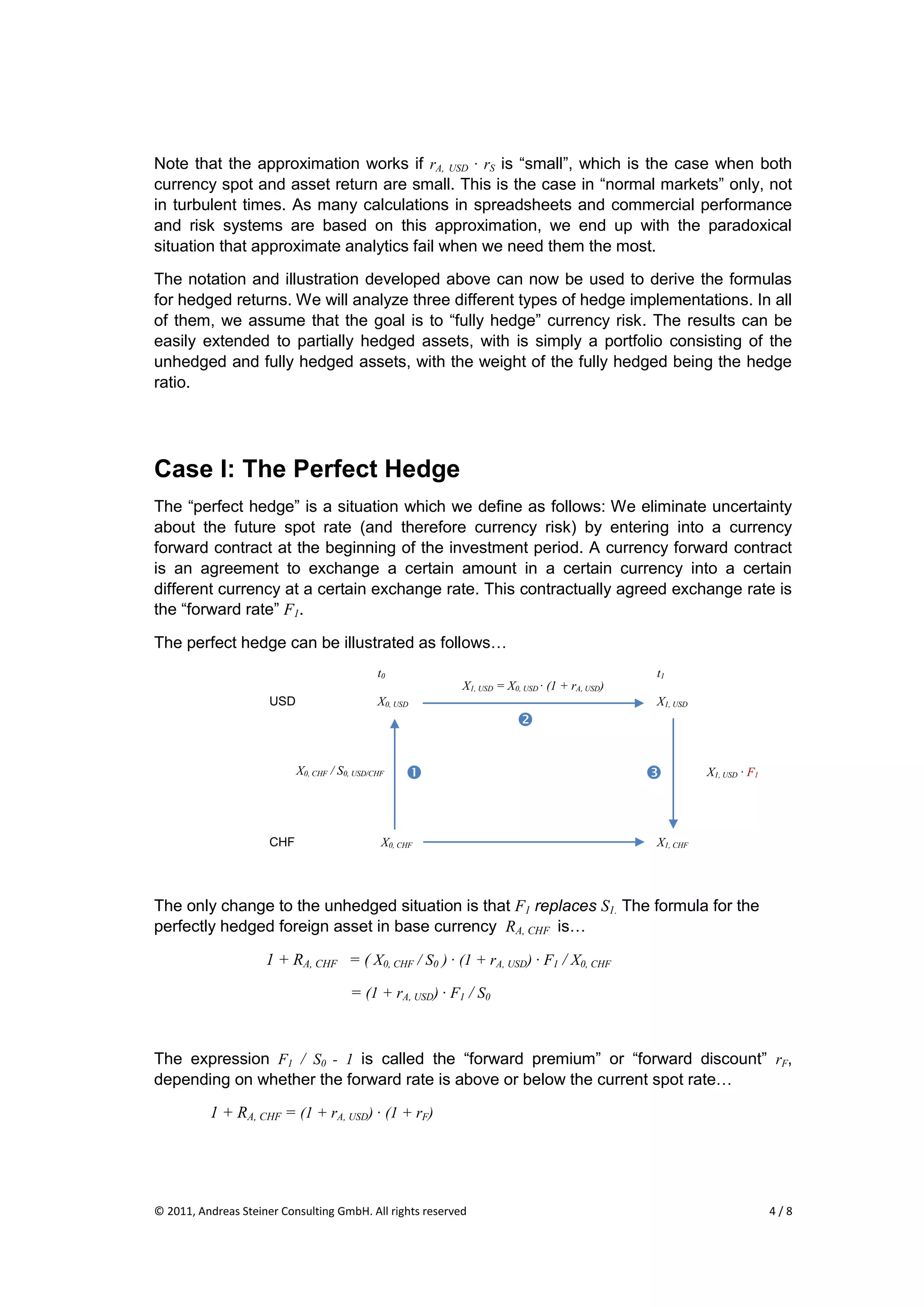 Currency Hedged Return Calculations | PDF