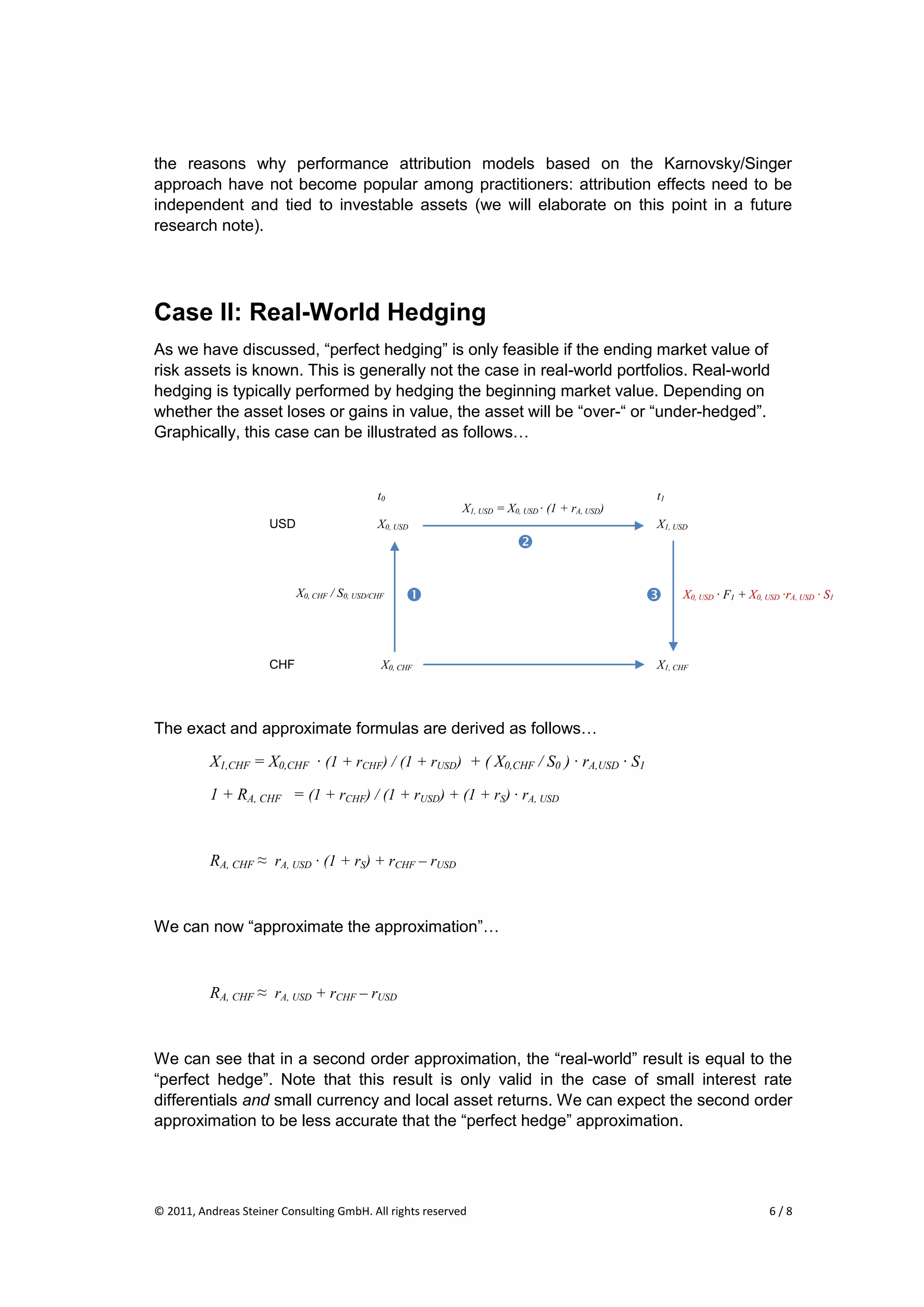 Currency Hedged Return Calculations | PDF