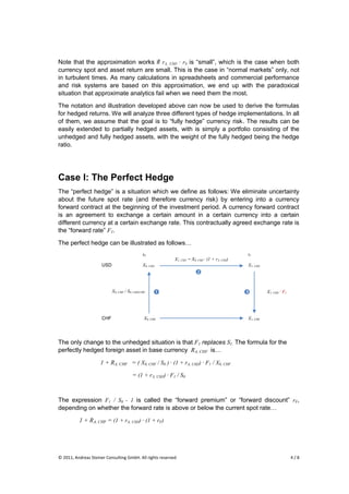 Currency Hedged Return Calculations | PDF | Hedge Funds | Personal ...