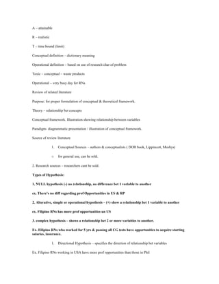 NurseReview.Org - Research Notes NLE Examination | PDF