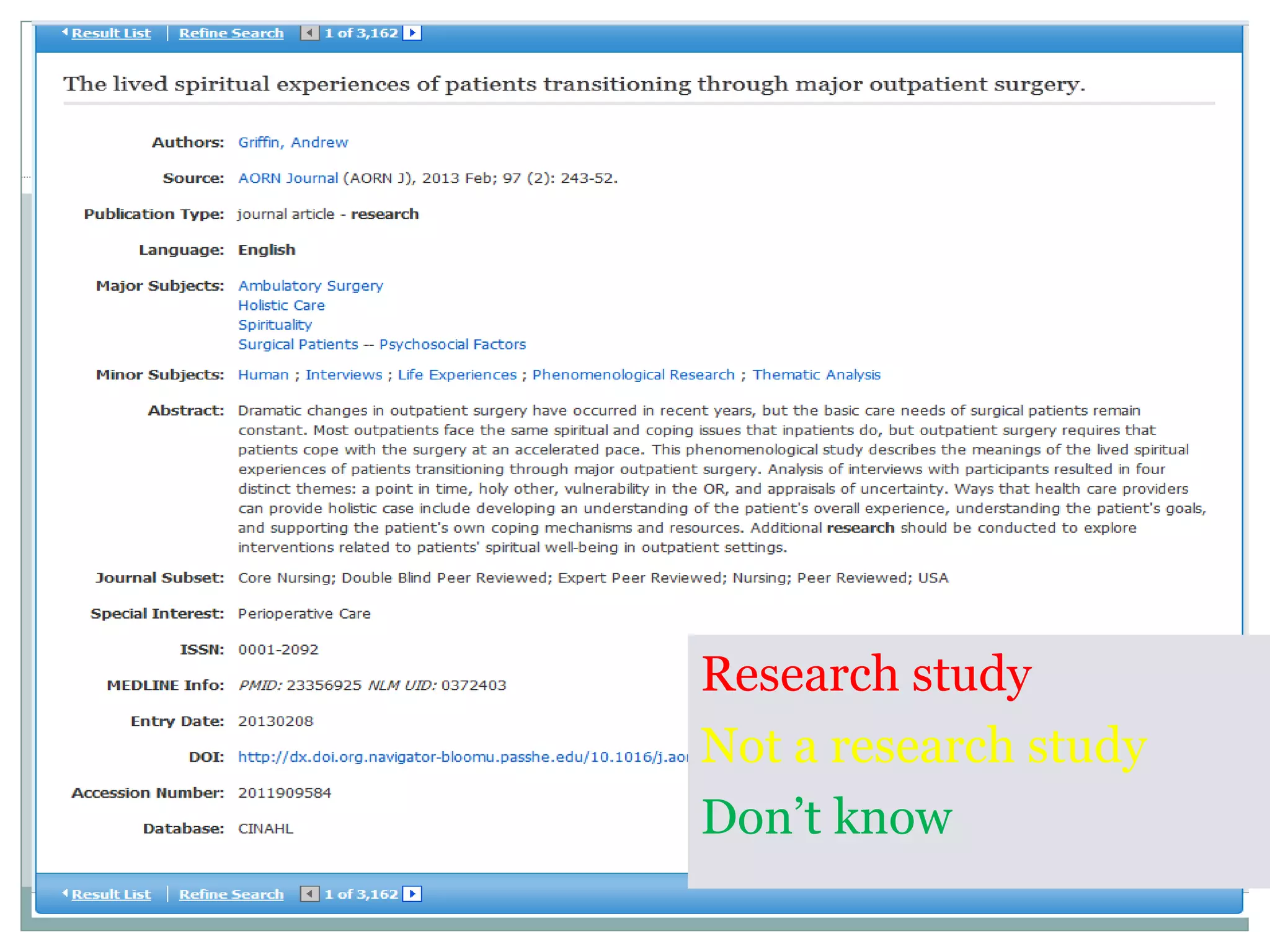 Research not research | PPT