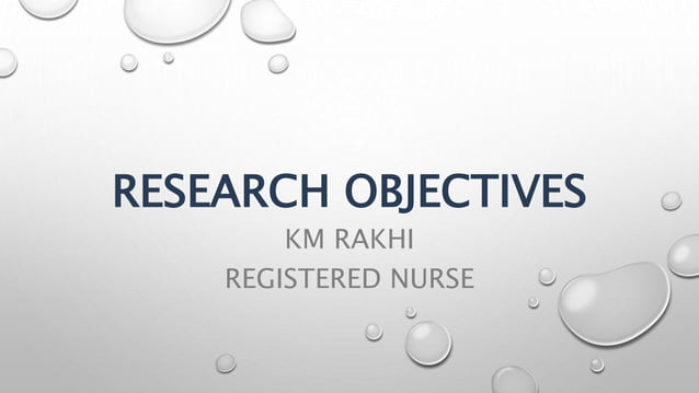 Research objective | PPTX