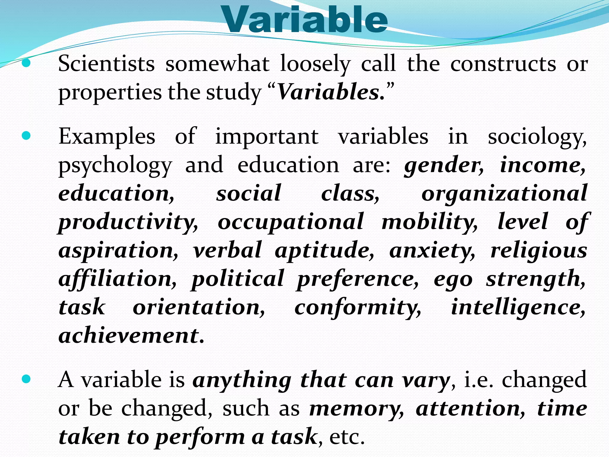 Objective and Characteristics of Scientific Research, Nature and types ...