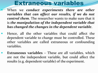 Objective and Characteristics of Scientific Research, Nature and types ...