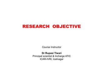 RESEARCH OBJECTIVE.pptx