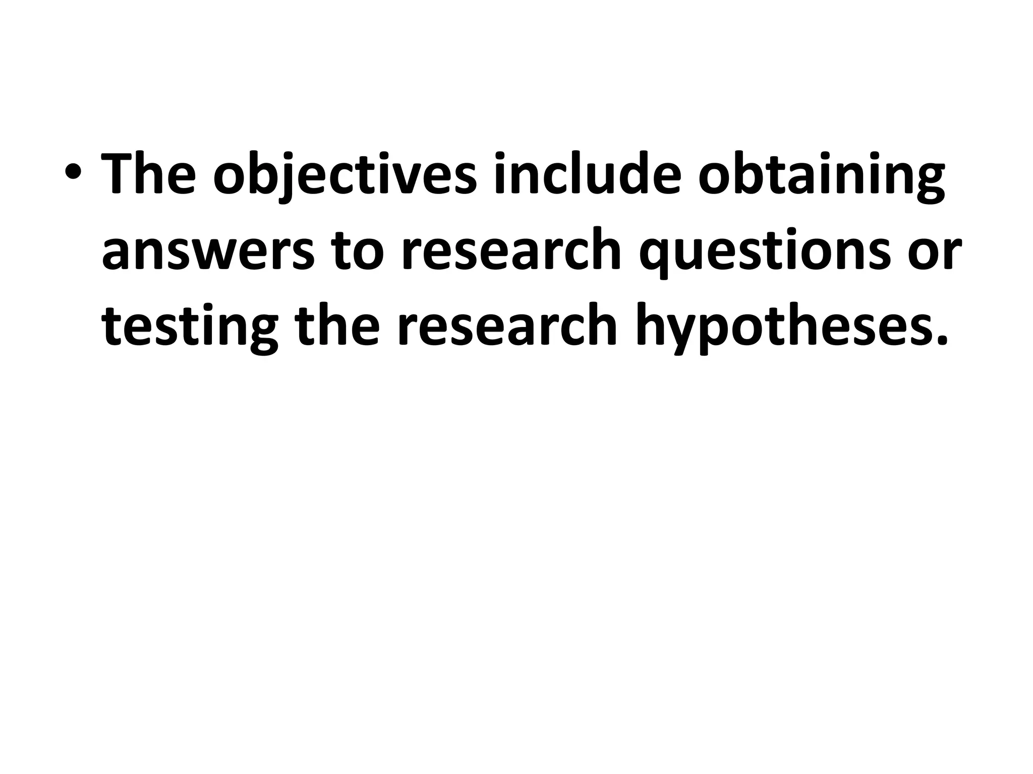 RESEARCH OBJECTIVES | PPTX