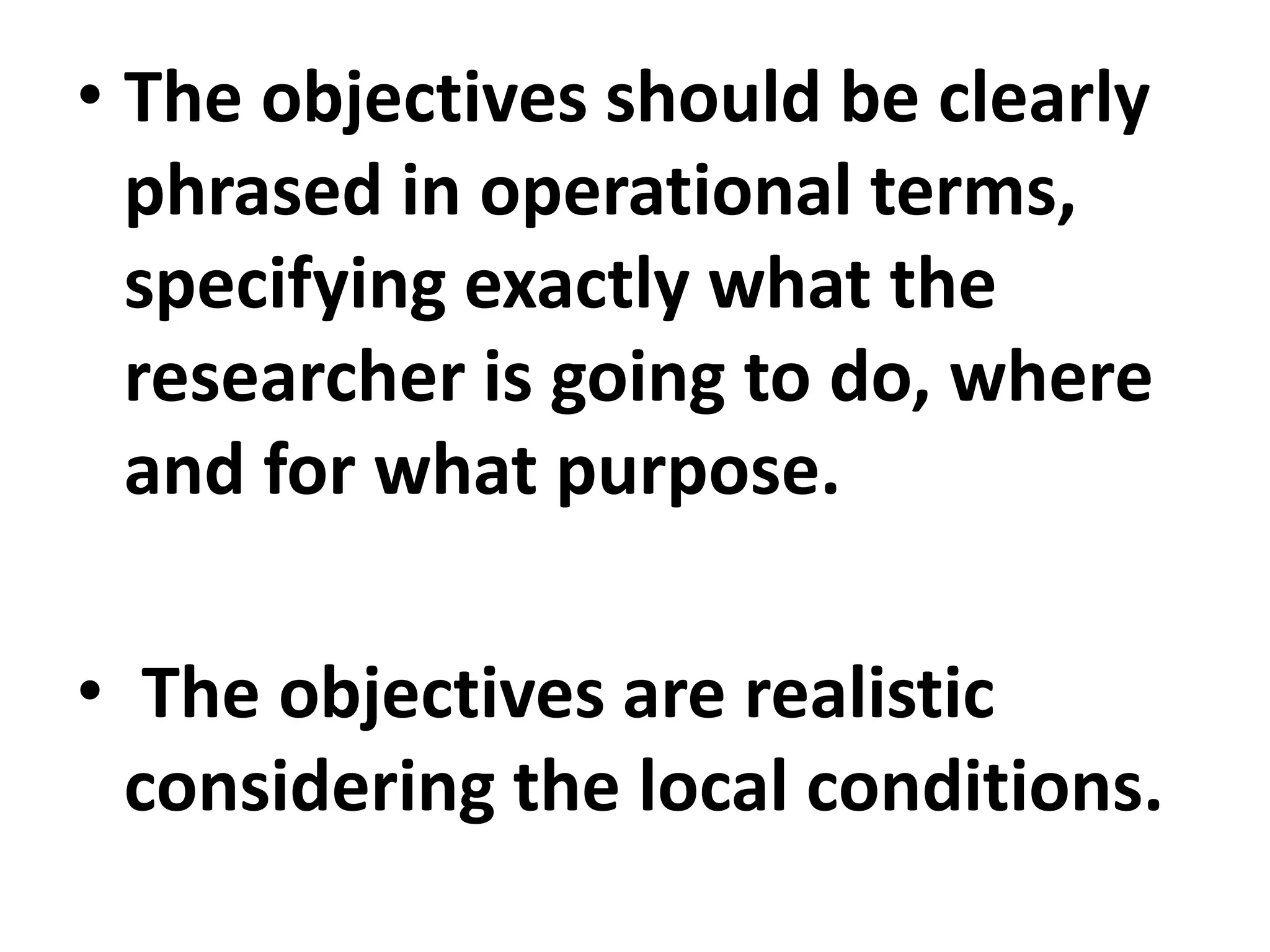 RESEARCH OBJECTIVES | PPTX