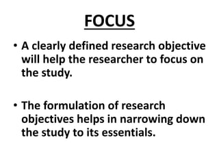 RESEARCH OBJECTIVES | PPTX
