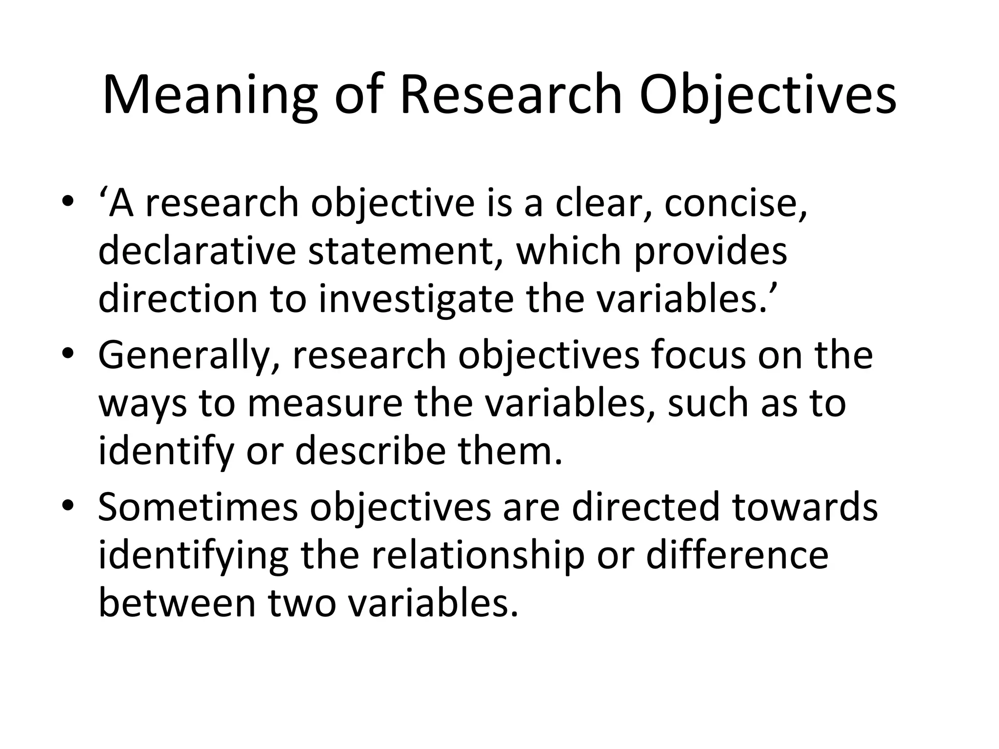 Research_Objectives (2).pptx | Educational Assessment | Education