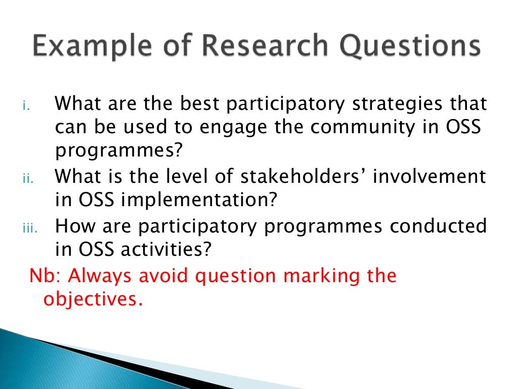 Research Objectives, Questions & Significance of the study