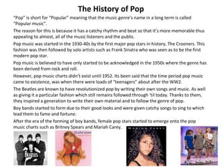 Research of music genre | PPT