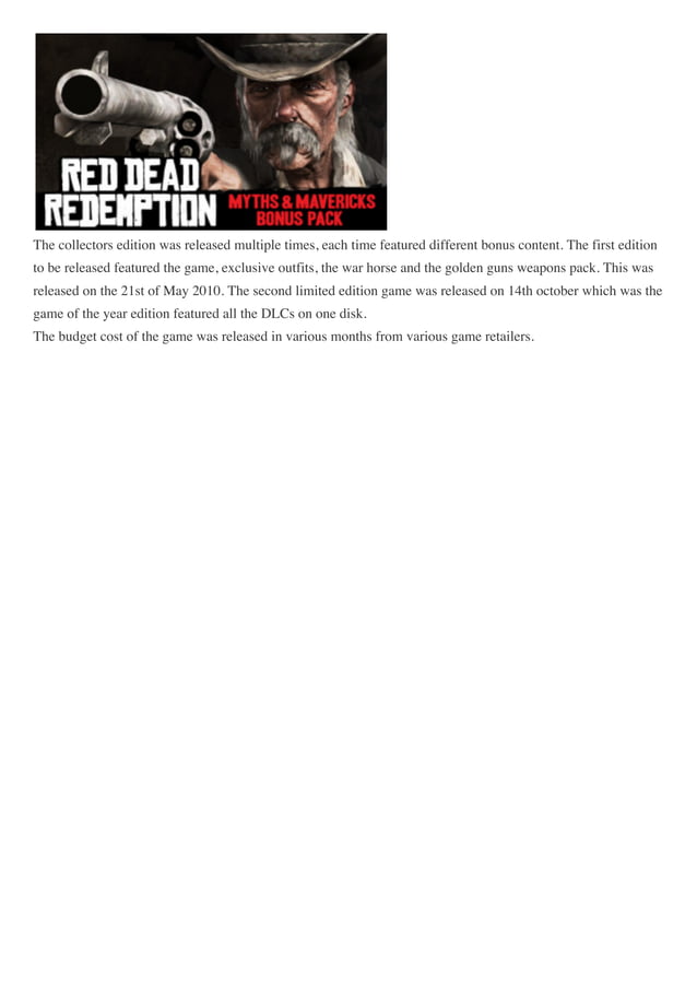 Research of red dead redemption’s marketing mix | PDF