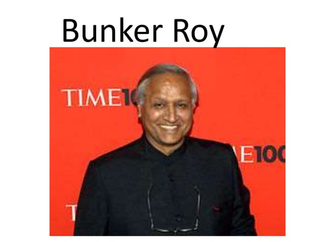 Research on bunker roy | PPTX