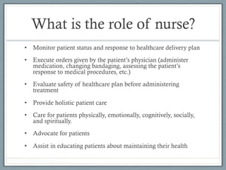 Career in Nursing Powerpoint | PDF