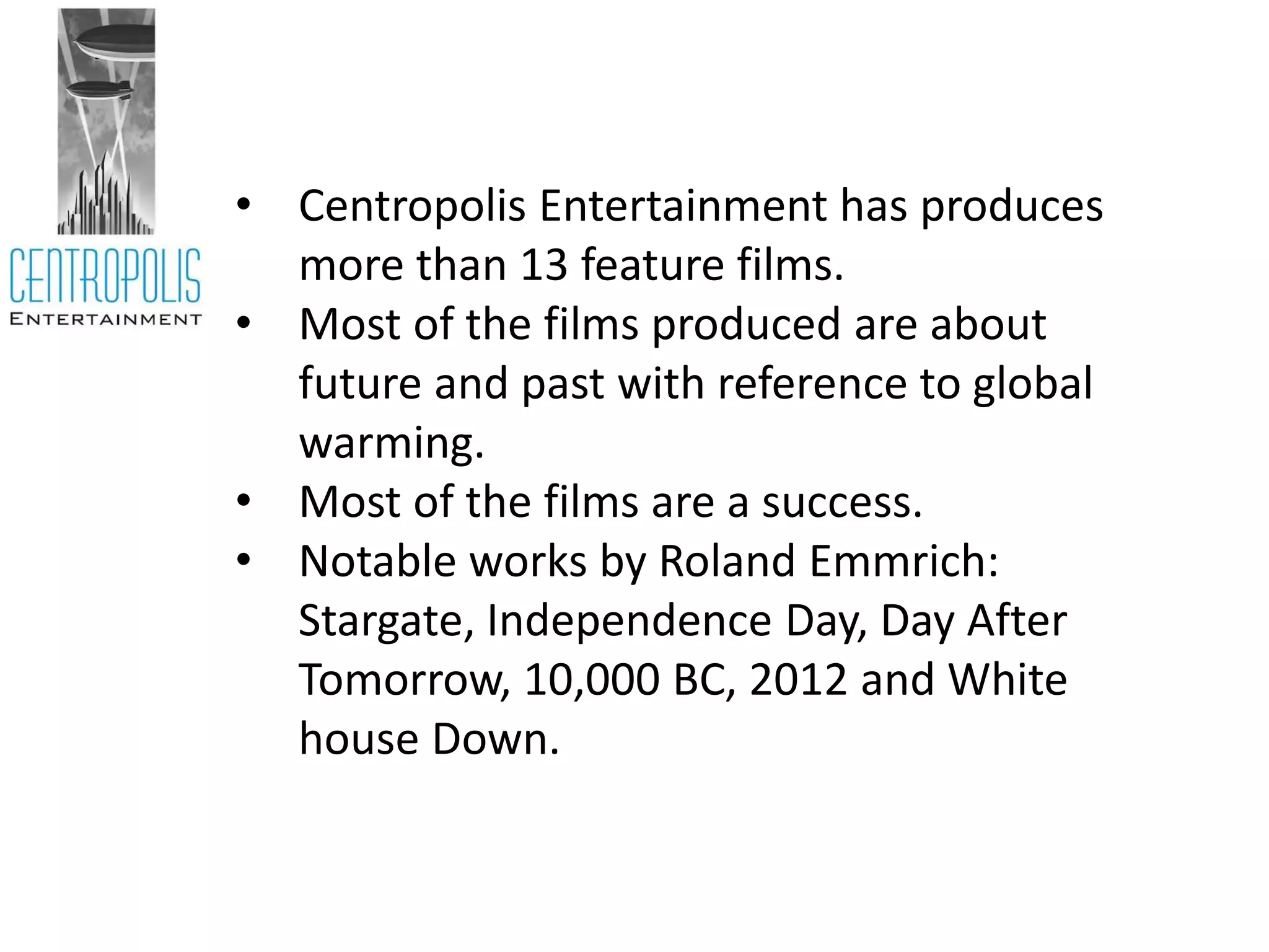 Research on centropolis entertainment (1) | PPTX