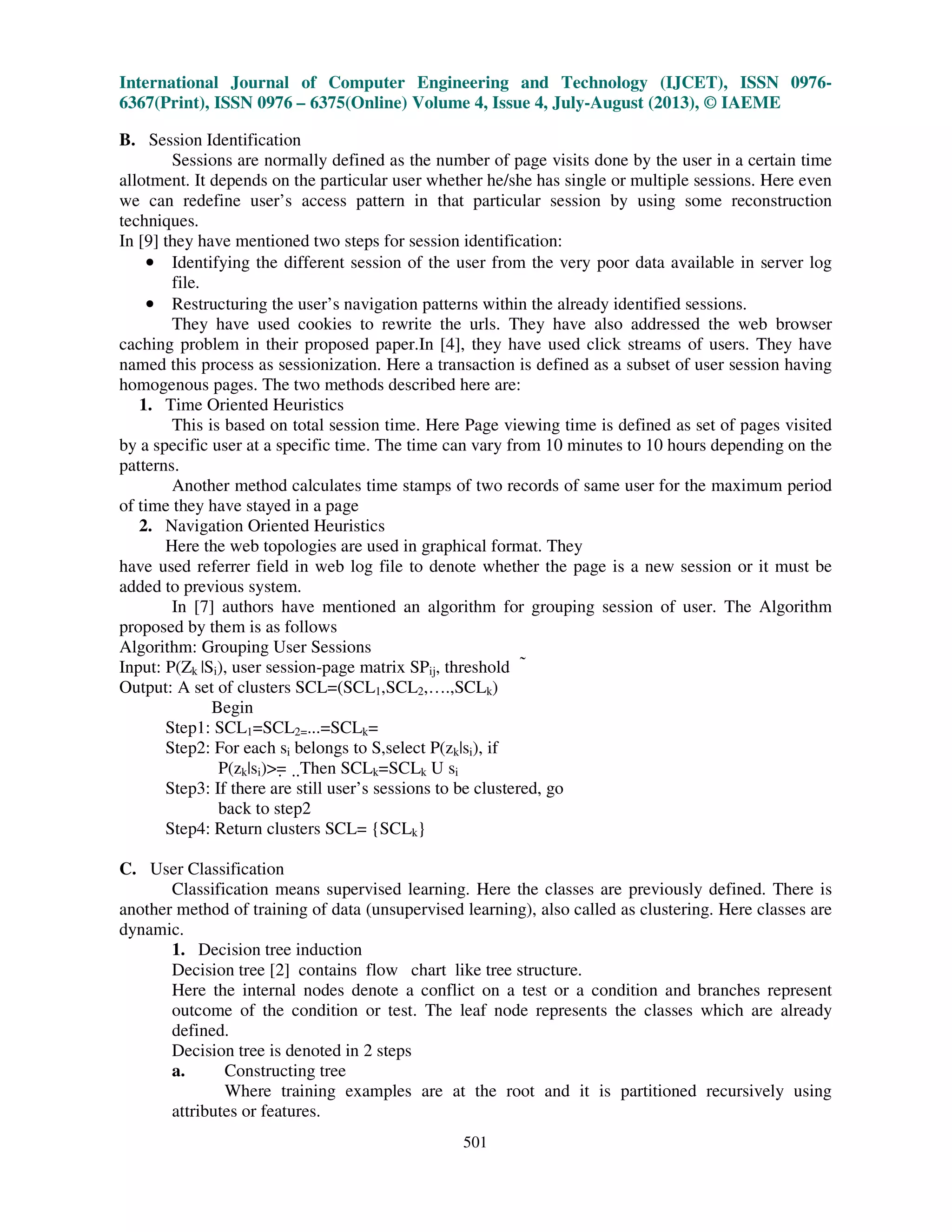 Research On Classification Algorithms And Its Impact On Web Mining Pdf