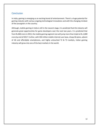 Gaming in India | PDF | Home Entertainment Systems | Consumer Electronics