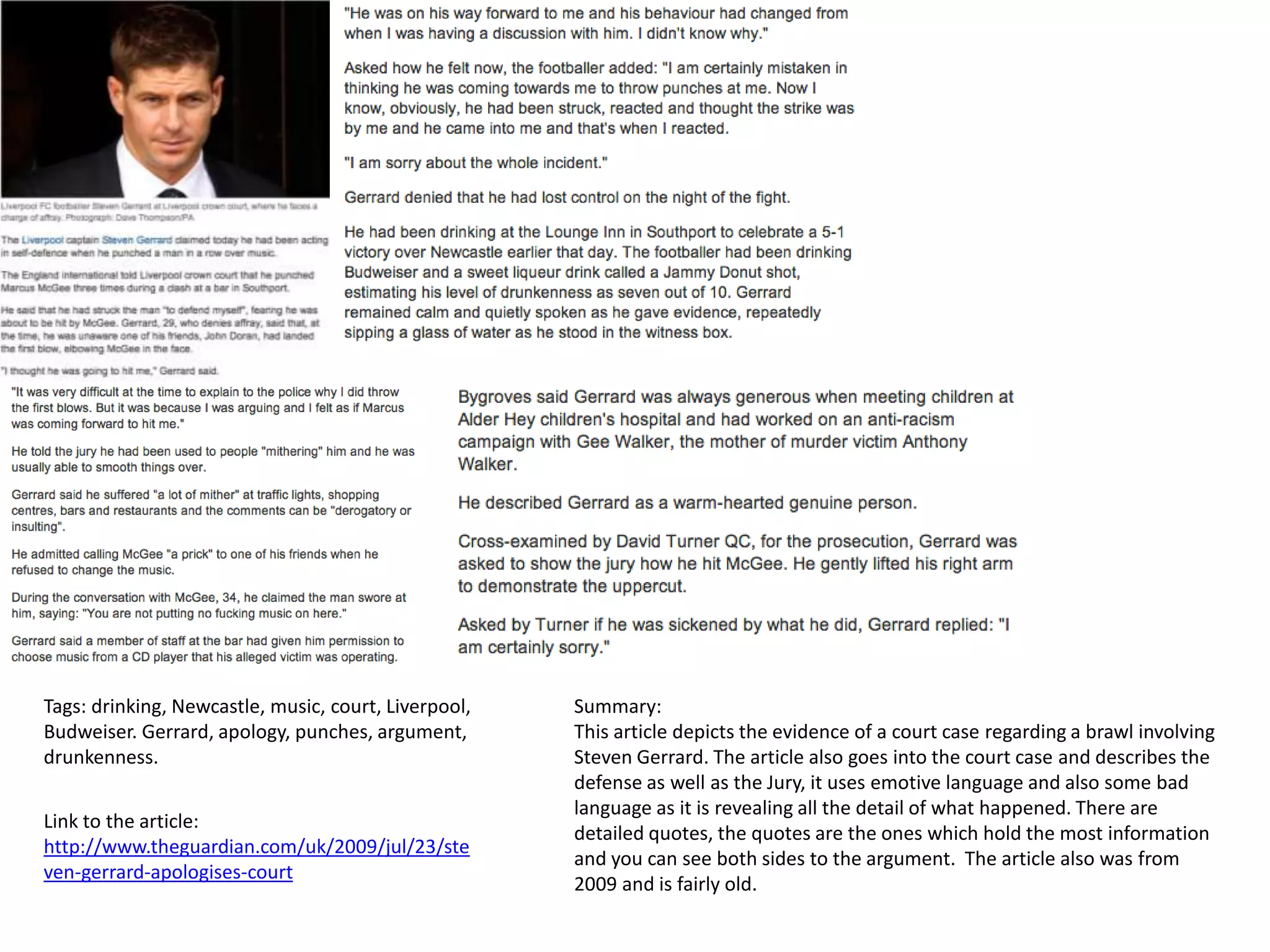 Research on gerrard | PPTX