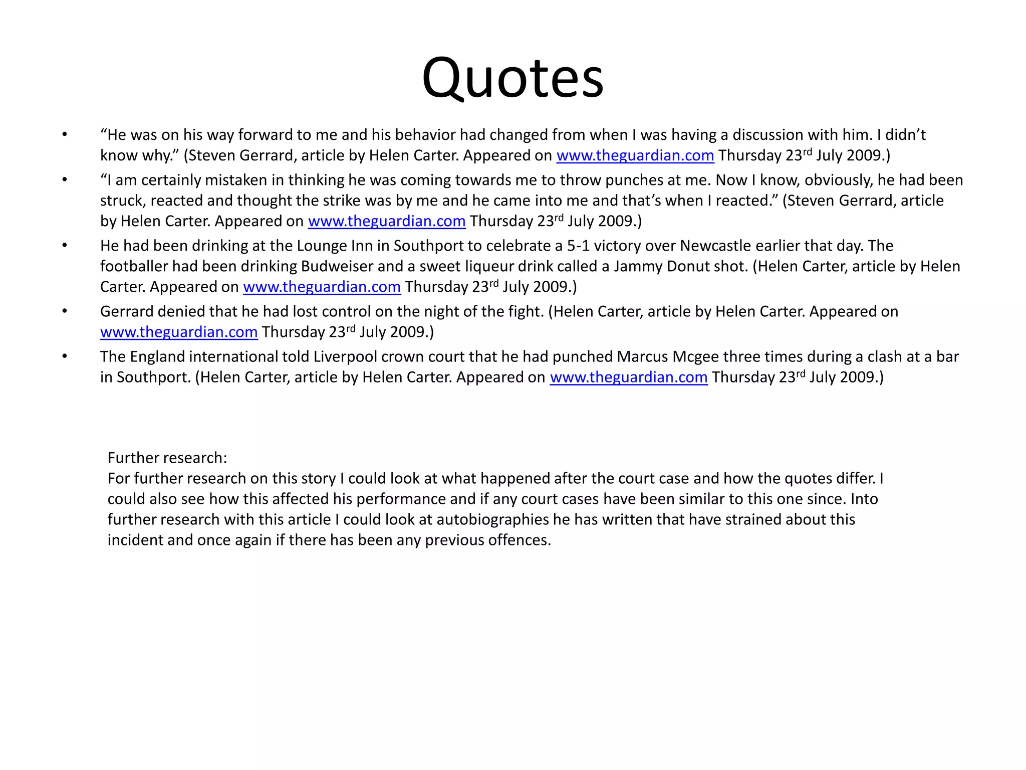 Research on gerrard | PPTX