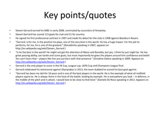 Research on gerrard | PPTX