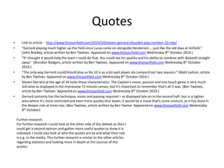 Research on gerrard | PPTX