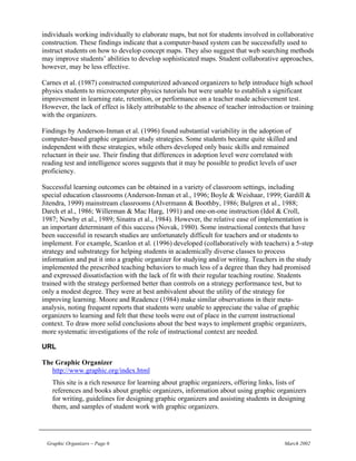 Research on Graphic Organizers | PDF | Educational Assessment | Education