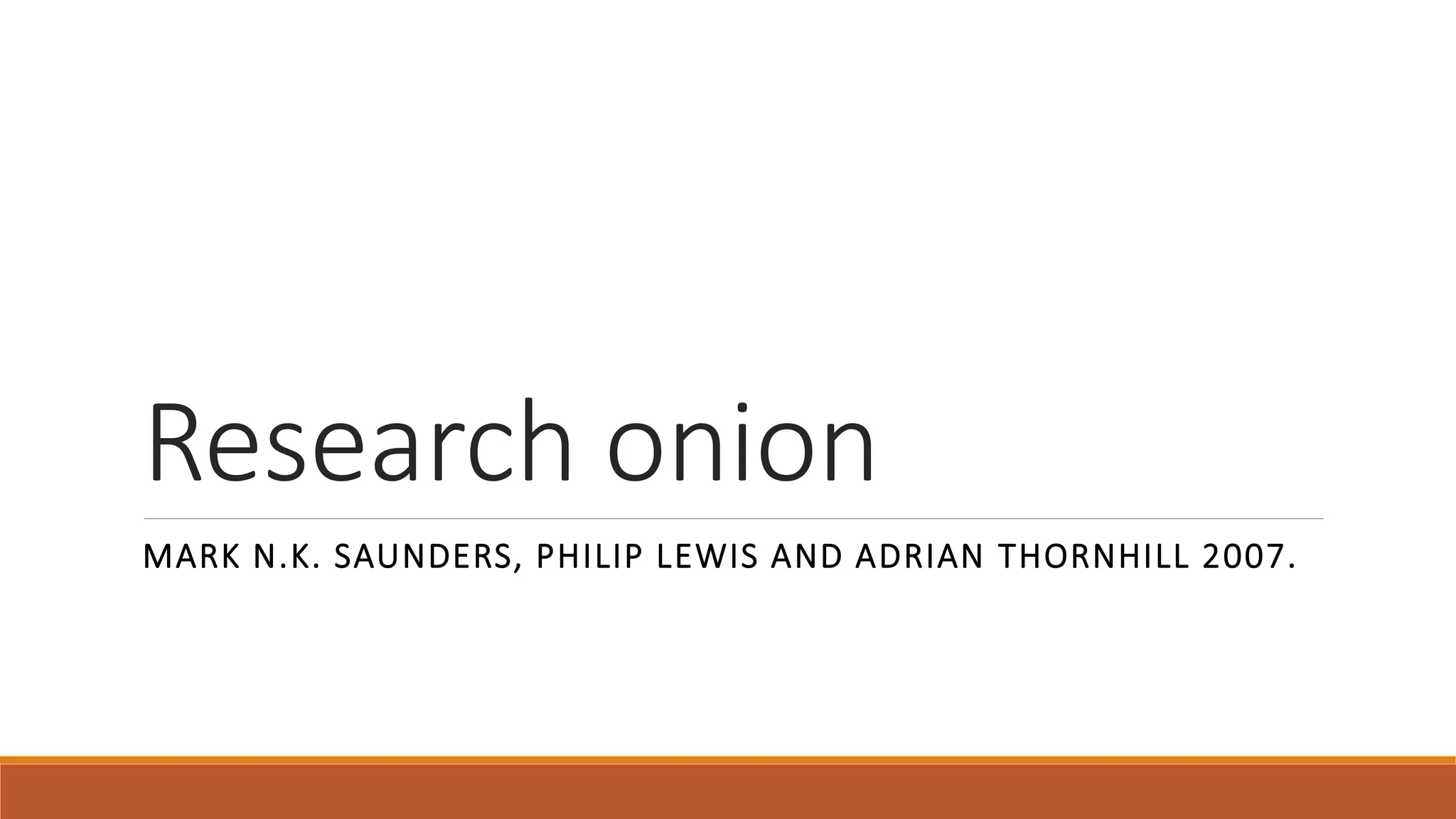 Research onion | PPTX