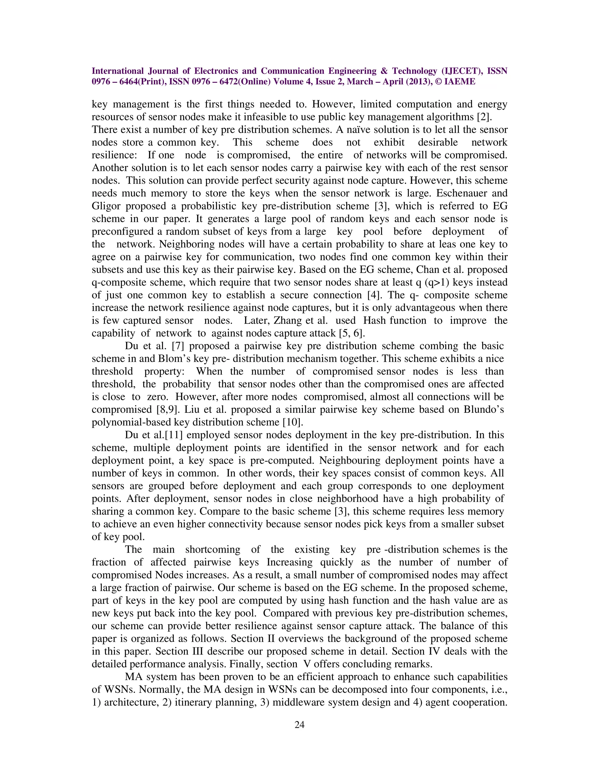 Research on key predistribution scheme of wireless sensor networks | PDF
