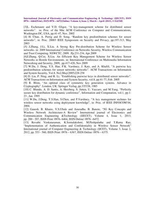 Research on key predistribution scheme of wireless sensor networks | PDF