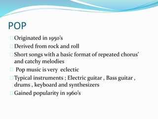 Research on music genres | PPT