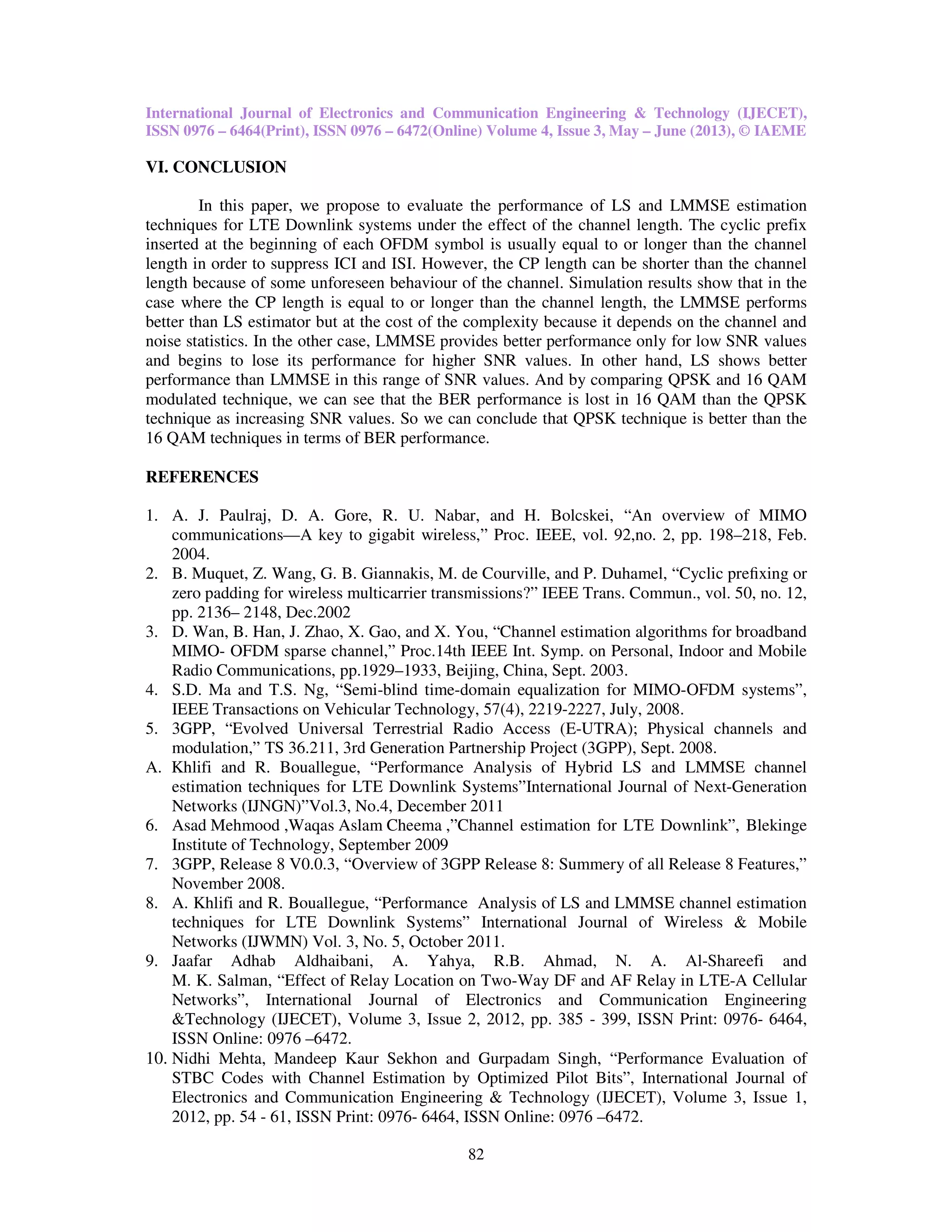 Research on pilot based channel estimation for lte downlink | PDF Research on pilot based channel estimation for lte downlink | PDF