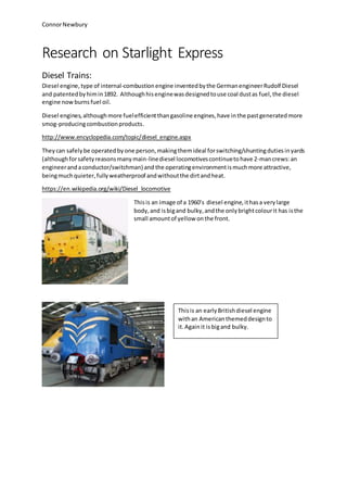 Research On Starlight Express | DOCX