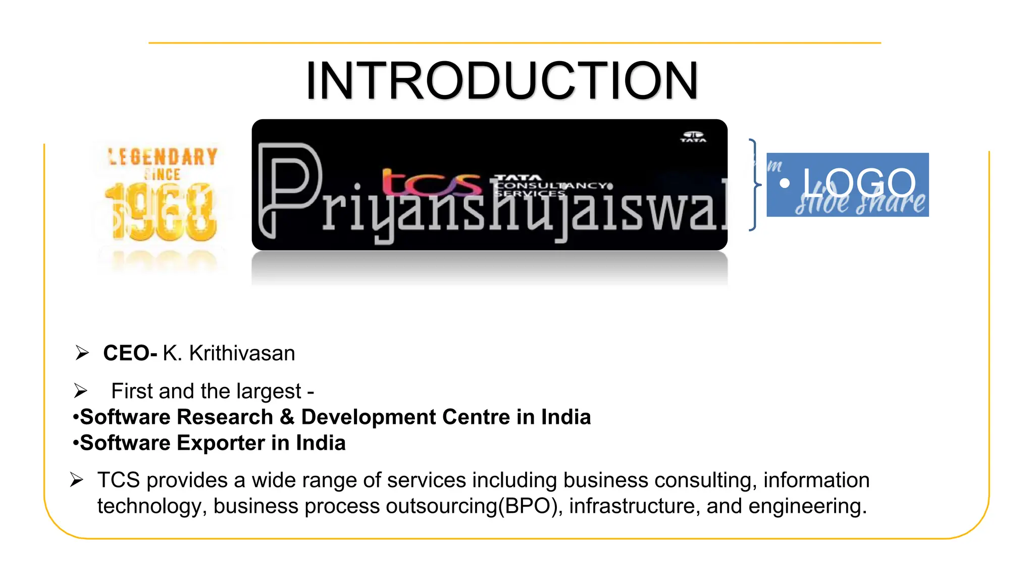 Detailed Research on TATA Consultancy Service | PPTX