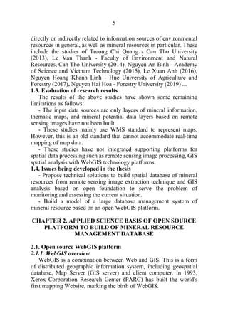 Research on technical solutions to build mineral resource management ...