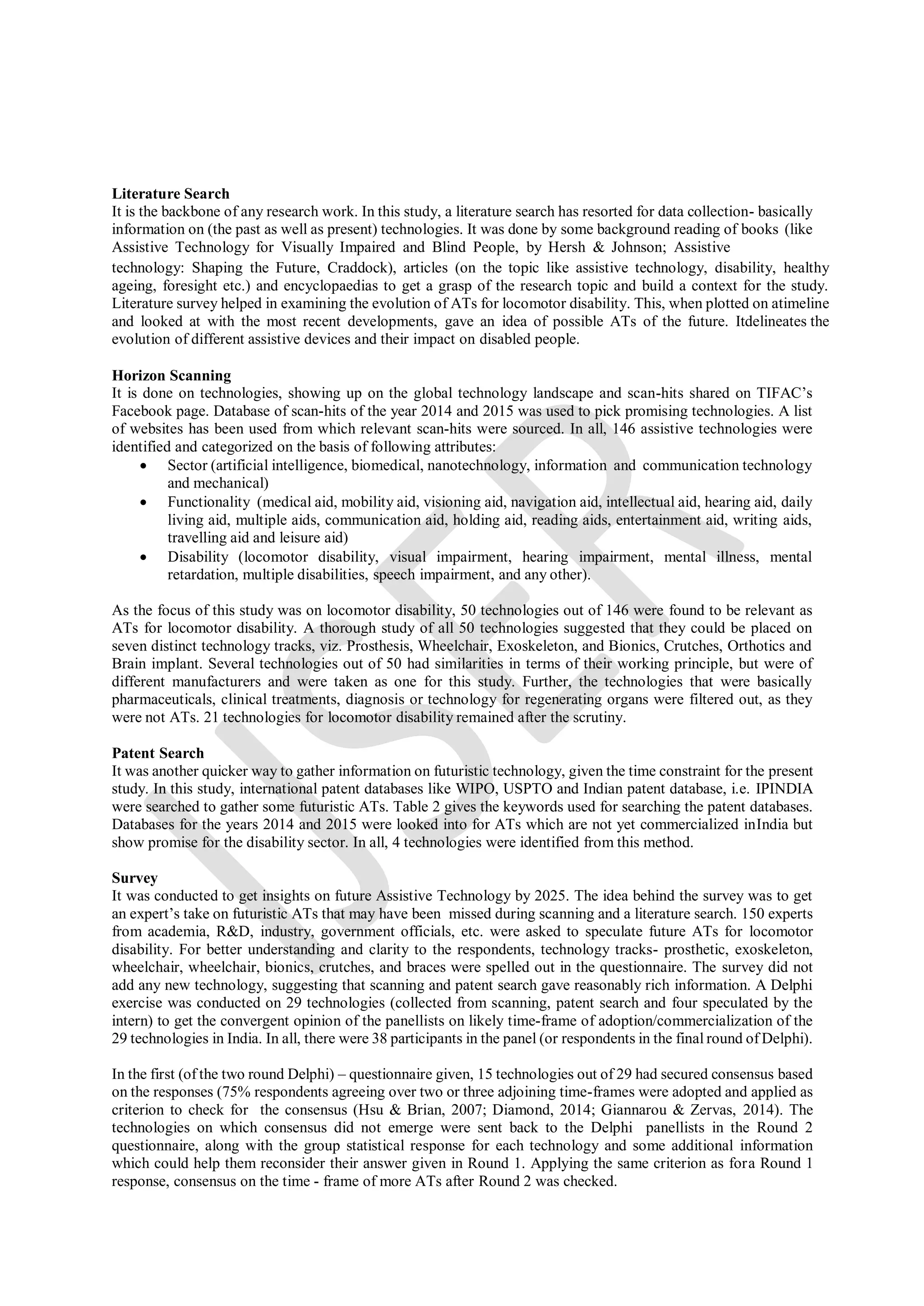 Research on the Future of Assistive Technology for People with ...