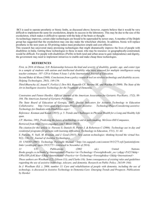Research on the Future of Assistive Technology for People with ...