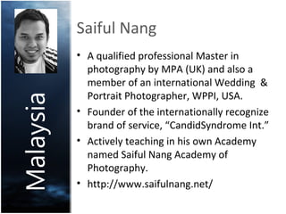 Research on Visual Artist (5 Malaysian, 5 worldwide) | PPT